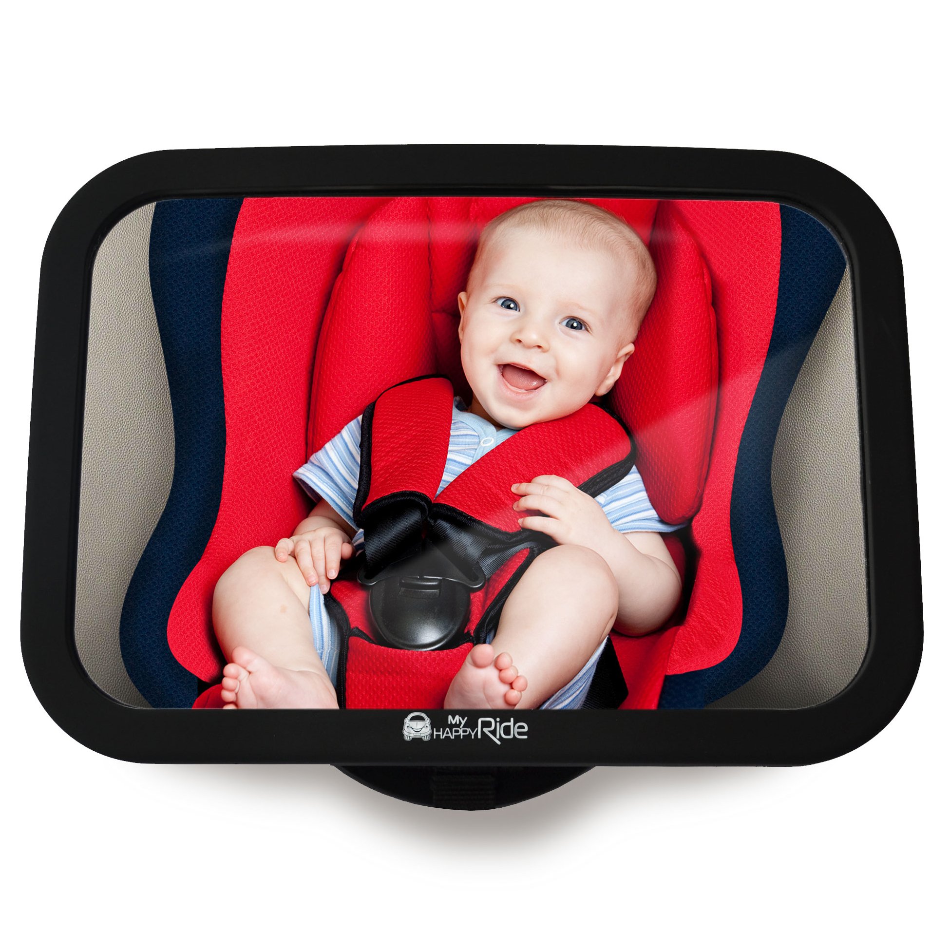 Baby Car Mirror - Shatterproof Car Rearview Mirror to see Child/Infant in Baby Seat, Safety Mirror, Easy Installation