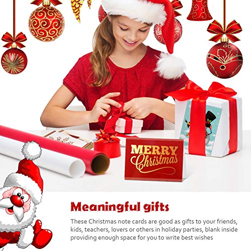 Outus Set of 36 Christmas Greeting Cards with Envelopes, 9 Merry Christmas Designs Note Cards Christmas Cards Assortment