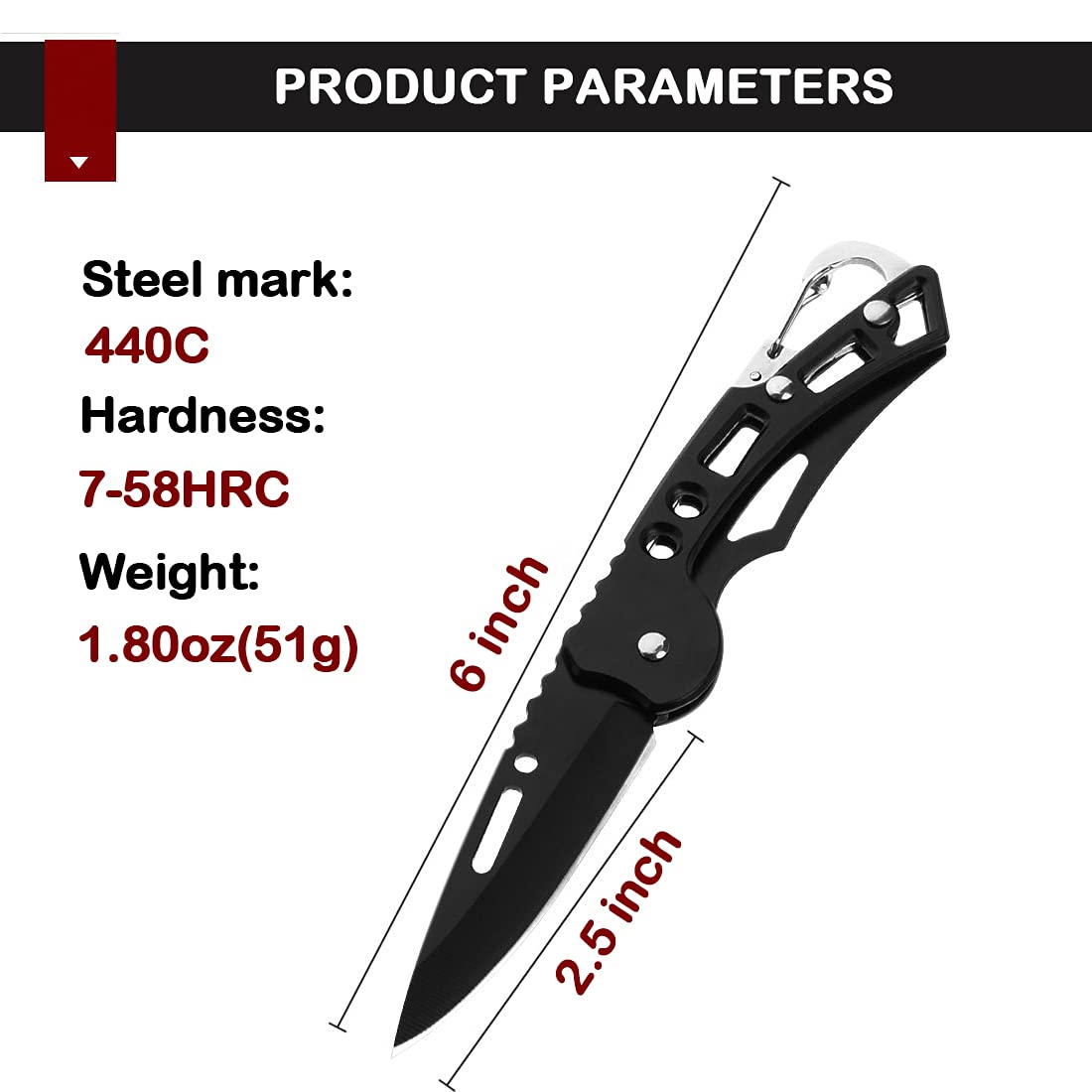 2 PACK Pocket Folding Knife, Tactical Knife, Super Sharp Blade only 2.5 inch, Good for Camping Survival Indoor and Outdoor Activities, Easy-to-Carry, Mens Gift