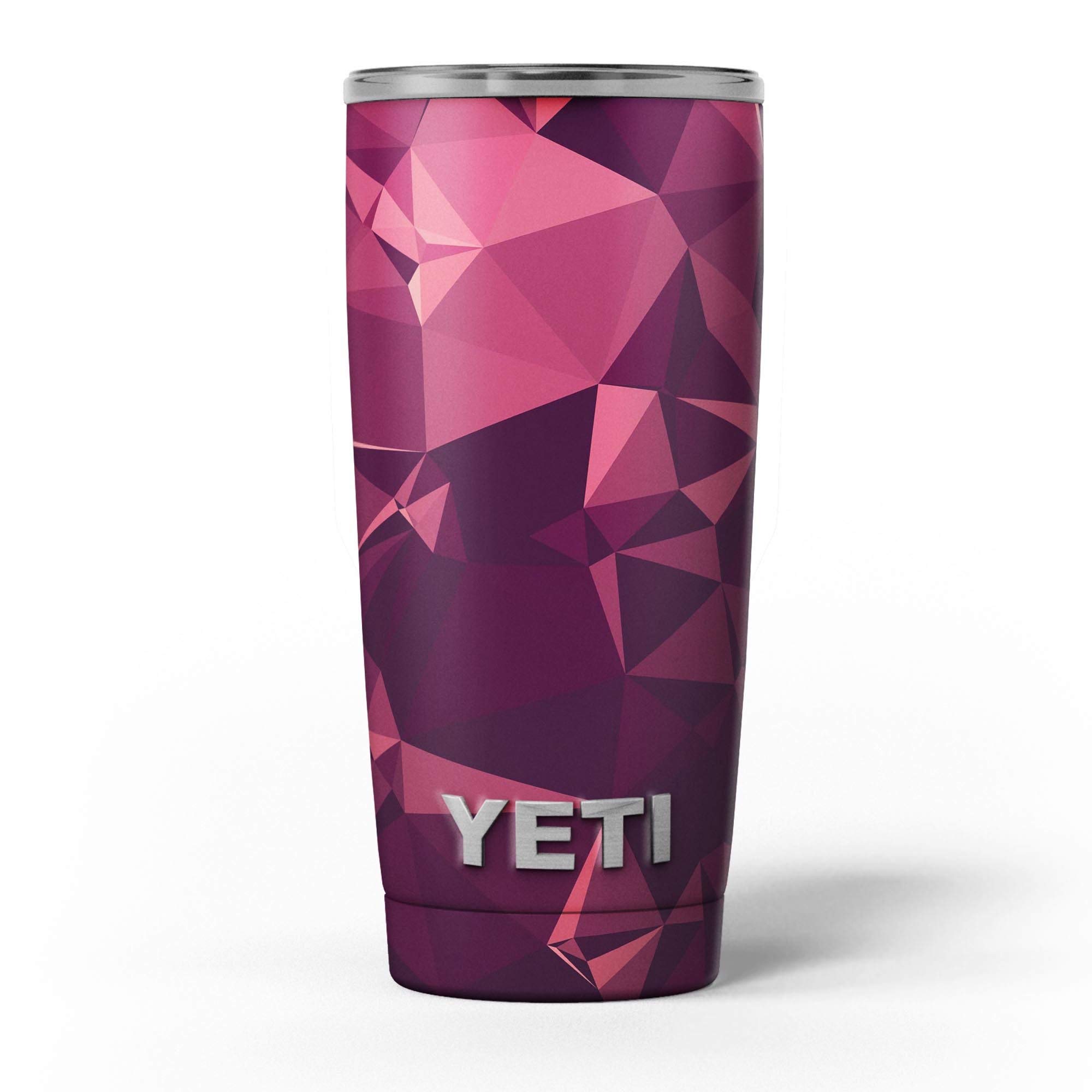 Design Skinz Dark Geometric V15 - Skin Decal Vinyl Wrap Kit Compatible with The Yeti Rambler Cooler Tumbler Cups