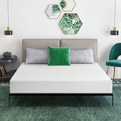 Airdown Twin Mattress, 10 Inch Memory Foam Mattress in a Box, Medium Feel Green Tea Gel Mattress for Twin Size Bed, CertiPUR-US Certified