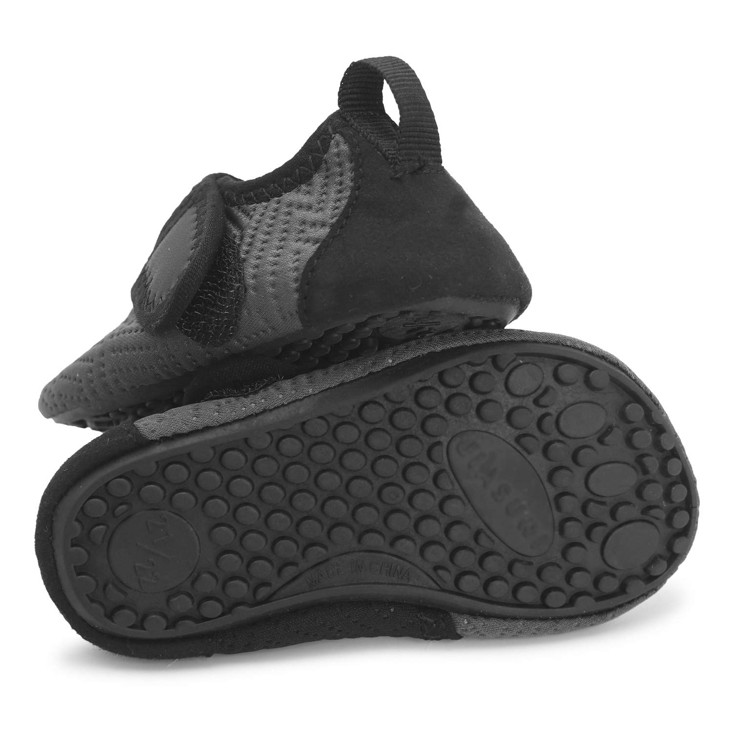 BARERUN Soft Baby Boys Girls Water Shoes Infant Barefoot Quick -Dry Anti- Slip Aqua Sock for Beach Swim Pool Grey 6-12 Months Infant
