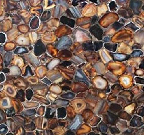 18" x 12" Mix Multi Colour Agate Table Top Rectangular Table, Center Table, Coffee Table, Patio Table, Hallway Table, Living Room Furniture
