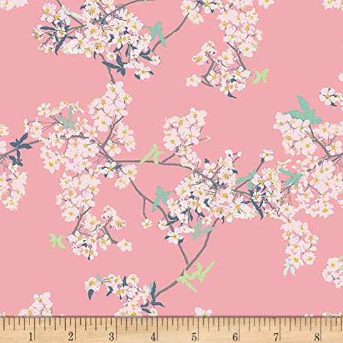 Art Gallery Fabrics Art Gallery Pandalicious Yinghua Cherrylight Fabric, Pink