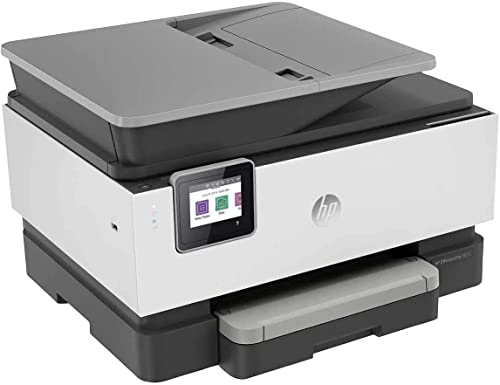 HP OfficeJet Pro 9018 All-in-One Wireless Printer with Smart Home Office Productivity & Inkjet, Color Printing, Scanner, Fax & Photo Copier, Touchscreen Panel, 3UK84A (Renewed)