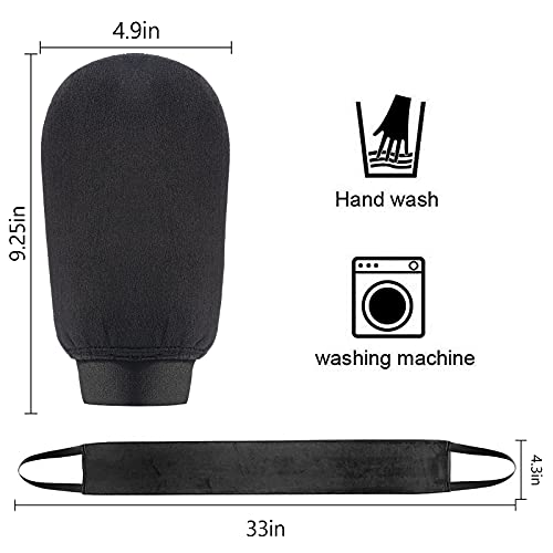 stusgo Self Tanning Mitt Applicator, Tanning Glove with Elastic Wrist, Sunless Tanning Back Applicator for Your Back, Soft, Streak-Free, for Self Sunless Tanning Fake Bake Tan, Lotion, Mousse