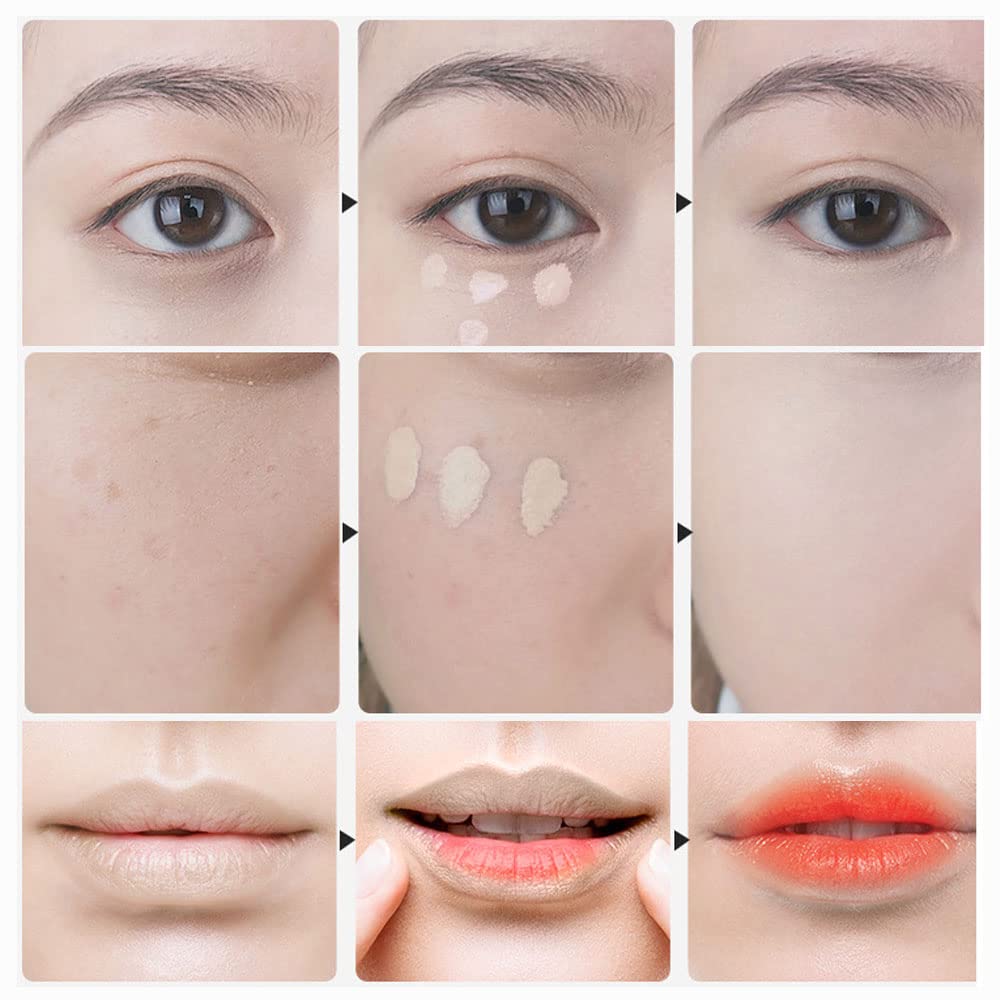 2 Pcs Professional Cream Cream Concealer Makeup Palette.Natural Medium Beige Mixing Color Correcting Concealer Palette.Waterproof Cream Cover Up…