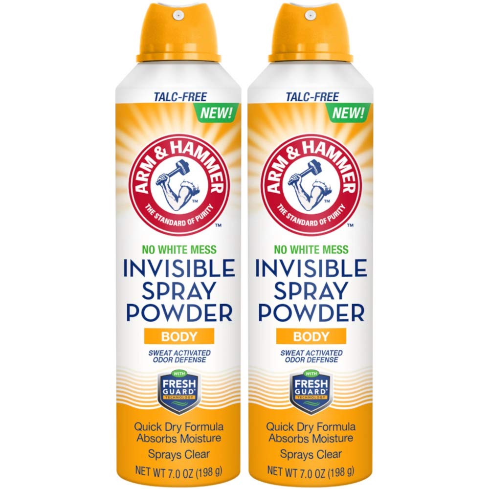 Arm & Hammer No White Mess Invisible Spray Powder, 7 Ounces each (Value Pack of 2)
