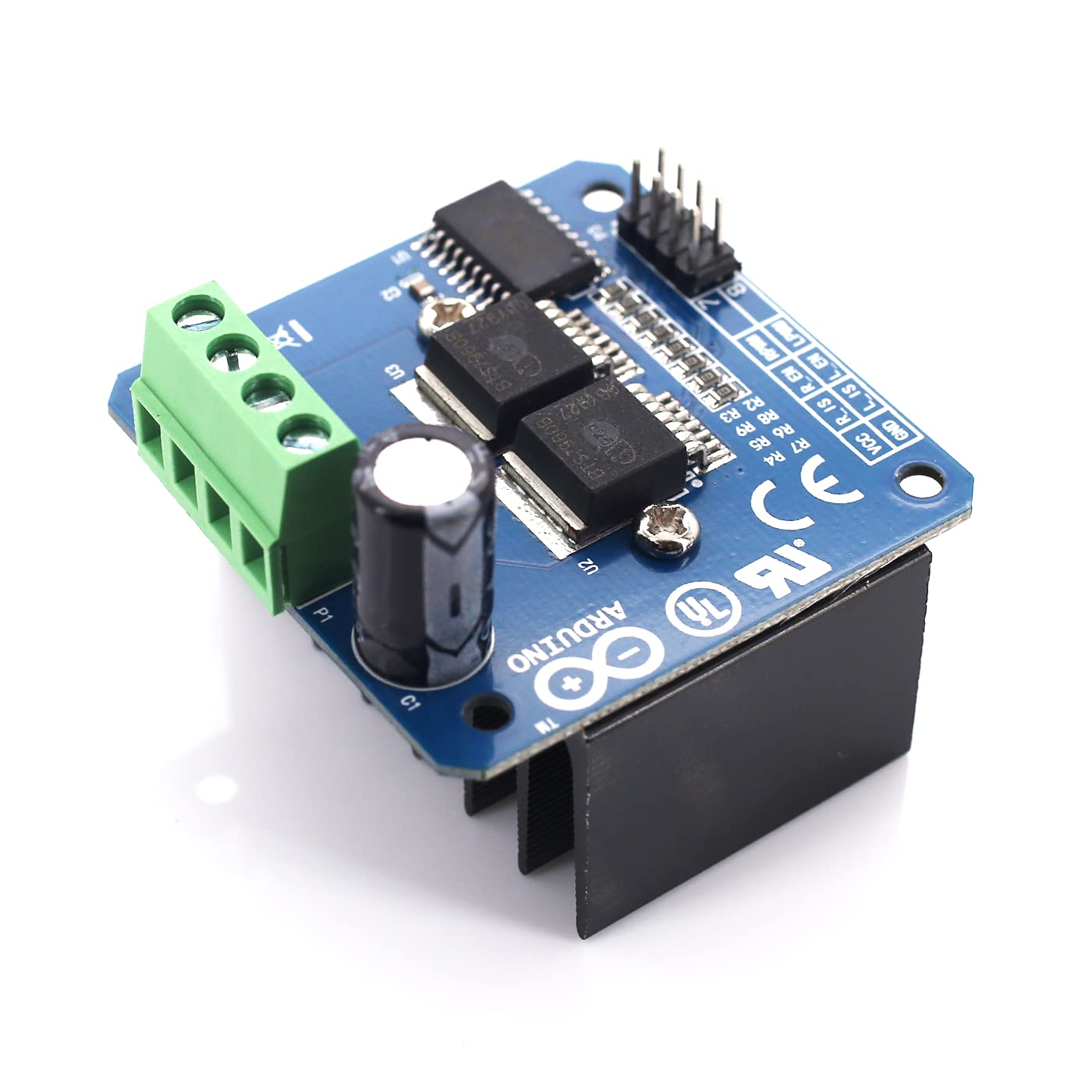 SEEU. AGAIN 2 Pack BTS7960B 43A Double DC Stepper Motor Driver Module H-Bridge PWM Smart Car Compatible with Pi