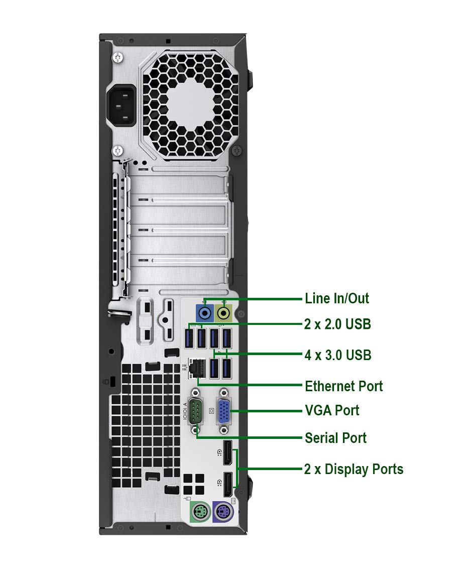 HP 600 G2 SFF Computer Desktop PC, Intel Core i5-6500 3.2GHz, 16GB Ram, 512GB M.2 SSD, Wireless Keyboard & Mouse, WiFi | Bluetooth, New 23.8" Monitor, Windows 10 Pro (Renewed)