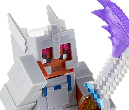 Mattel Minecraft Dungeons 3.25-in Figures 2-Pk Battle Figures, Adriene and Skeleton with Battle Accessories Age 6 and Older