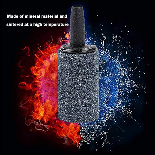 50 Pack 1 Inch Air Stone,Aquarium Air Stones, Cylinder Bubble Diffuser Airstone Fish Tank Bubbler Air Pump Accessories for Aquariums Hydroponics Grey (50 Pack)