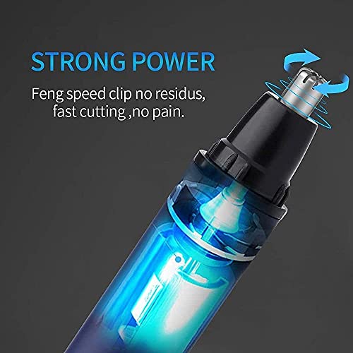 Electric Ear Neck Nose Hair Trimmer Eyebrow Trimmer Implement Shaver Clipper Shaver Man Woman Clean Trimer Razor Remover Kit IPX7 Waterproof Dual Edge Blades for Easy Cleansing (BLACK)