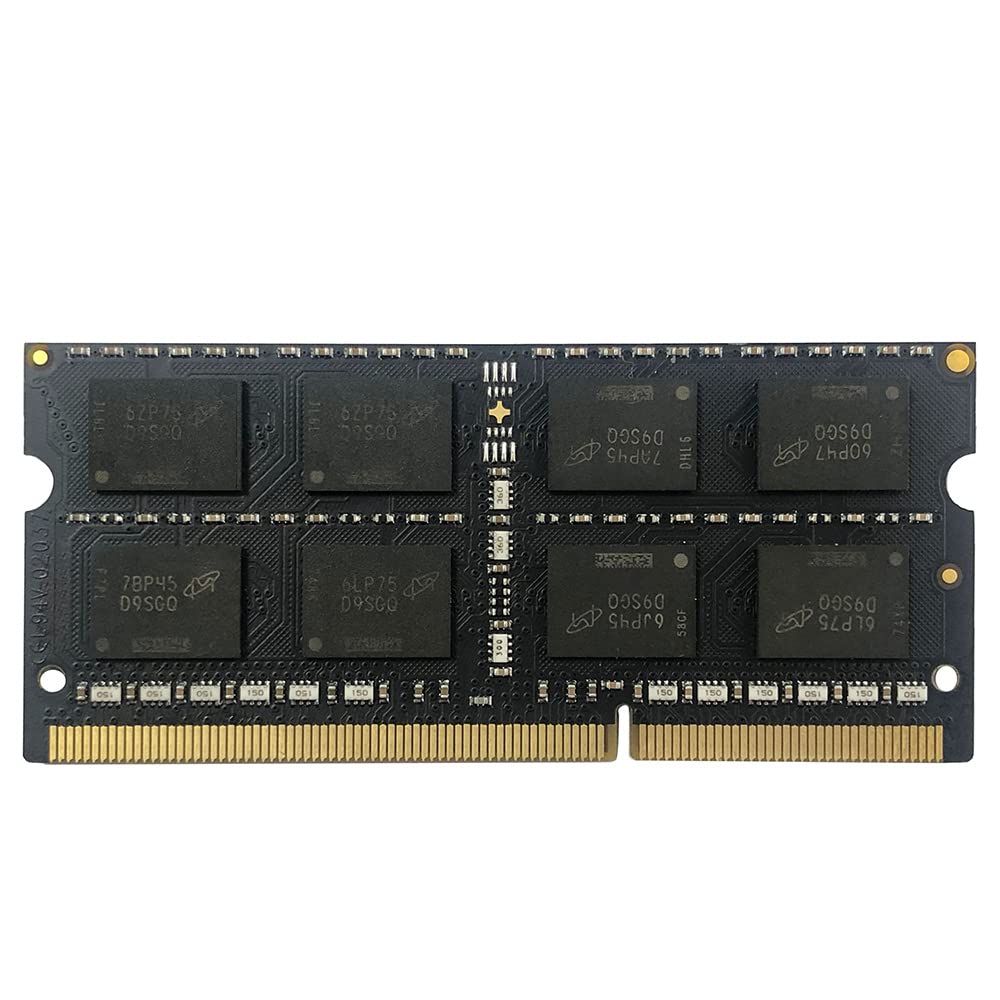 EMMCRAM 16GB(8GBx2) PC3L-14900S DDR3 / DDR3L Laptop RAM 1866MHz 1867mhz SODIMM 2Rx8 1.35V Non-ECC Unbuffered 204Pin Notebook Memory SDRAM Black
