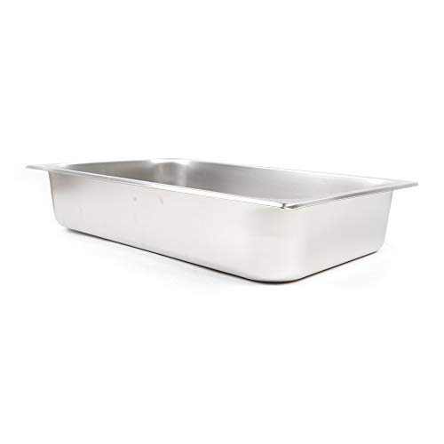 DYRABREST 6Pcs 4" Deep Steam Table Pans Full Size 20" x 12" x 4" Stainless Steel Steam Table Chafing Pans Anti-Jam Steam Table Pan Hotel Buffet Food Pans for Hotels,Restaurant