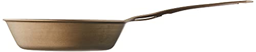 AUS-ION Deep Skillet with Satin Finish 100% Made in Sydney, 3mm Australian Iron, Commercial Grade Cookware, 9-Inch, Golden