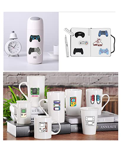 50 Pcs Retro Gamepad Stickers Game Controller Decals for Water Bottle Hydro Flask Laptop Luggage Car Bike Bicycle Vinyl Waterproof Gaming StickersĀ Pack