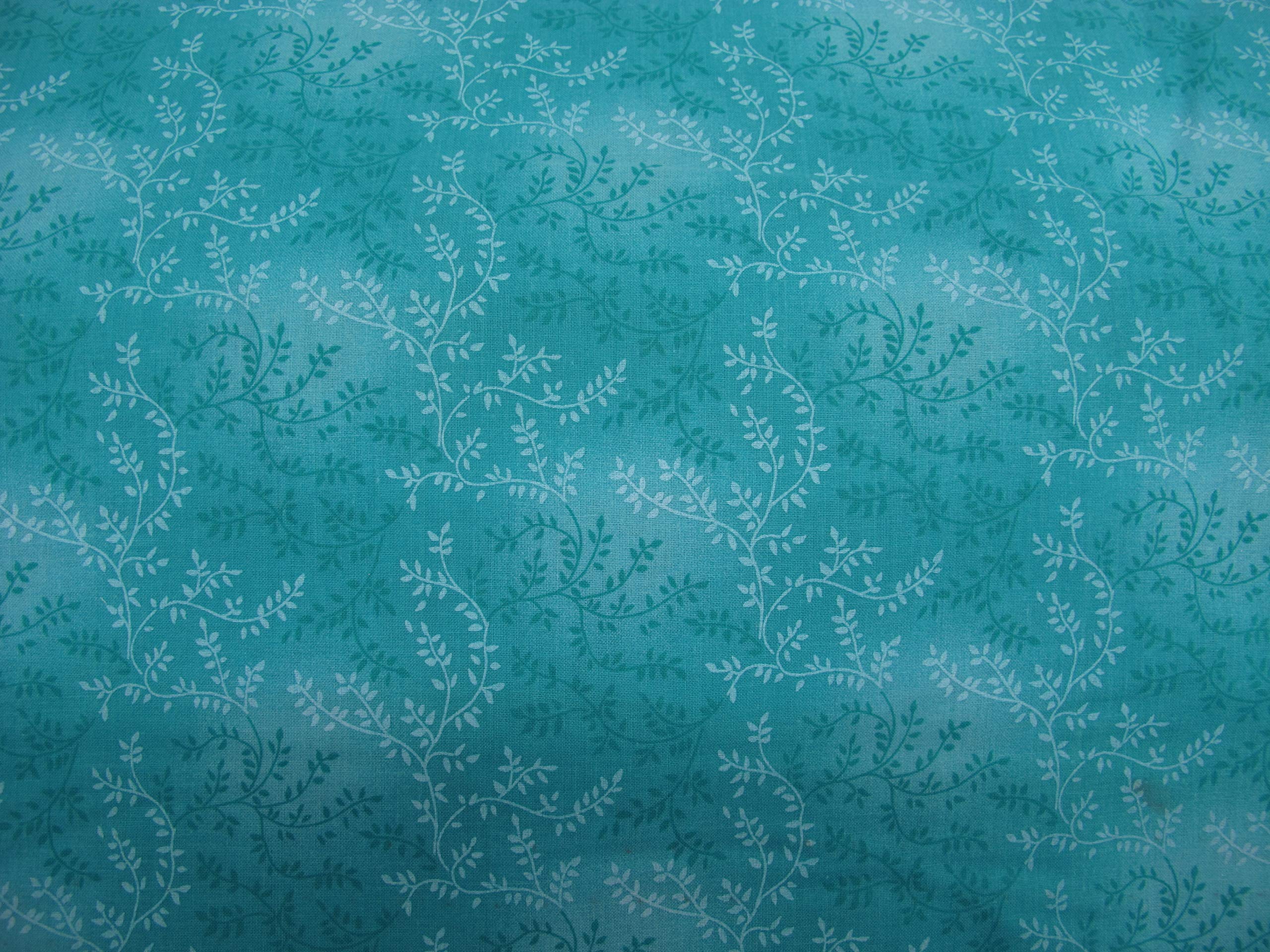 108" Quilting Backing 100% Cotton Tonal Vineyard Teal. Fabric is Sold by The Yard and Cut to Order. for Example, Order of 1 Yard (Qty=1) is 108” x 36”. Order of 3 Yards (Qty=3) is 108” x 108”.