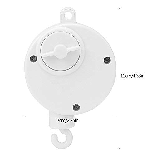 2Pcs Rotary Baby Musical Mobiles Crib Bed Bell Toy Windup Clockwork Movement Music Box Mechanical Hanging Melody Toys