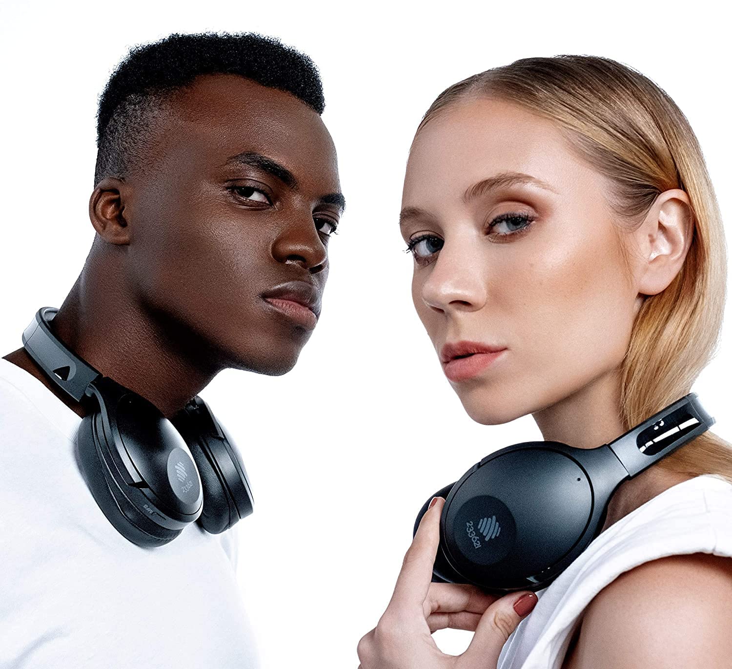 233621 Hush Hybrid Active Noise Cancelling Bluetooth Headphones with 100 Hrs of Playback, Dark Blue