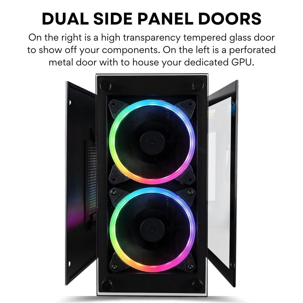 Empowered PC Stratos Mini Gaming Desktop - NVIDIA GeForce GTX 1660 Super, Intel 12-Core i7-12700KF Processor, 32GB DDR5 RAM, 1TB NVMe SSD, WiFi, Windows 11H - Tiny Liquid Cooled Gamer RGB Computer
