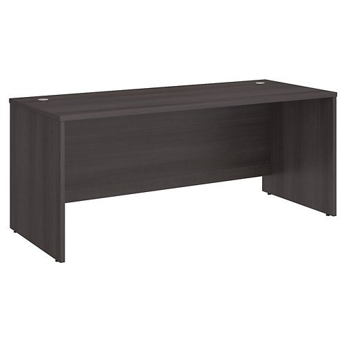 Bush Business Furniture Studio C Table Shell with Wire Management and Modesty Panel | Professional Wide Desk for Home Corporate Office, 72W x 30D, White