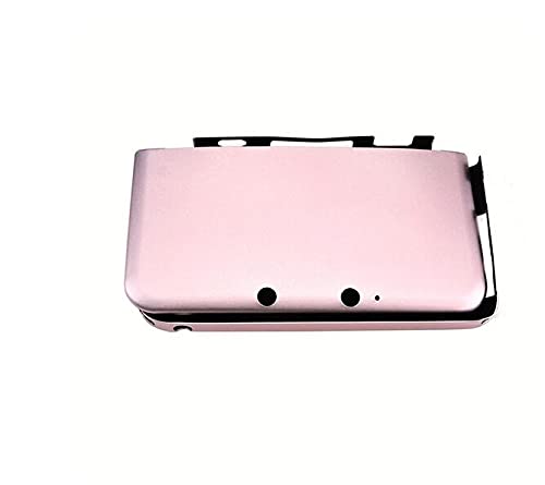 Aluminium Alloy Protective Case Front Back Faceplate Plates Top Cover & Bottom Battery Housing Shell Case Cover for 3DS XL LL Console - Pink
