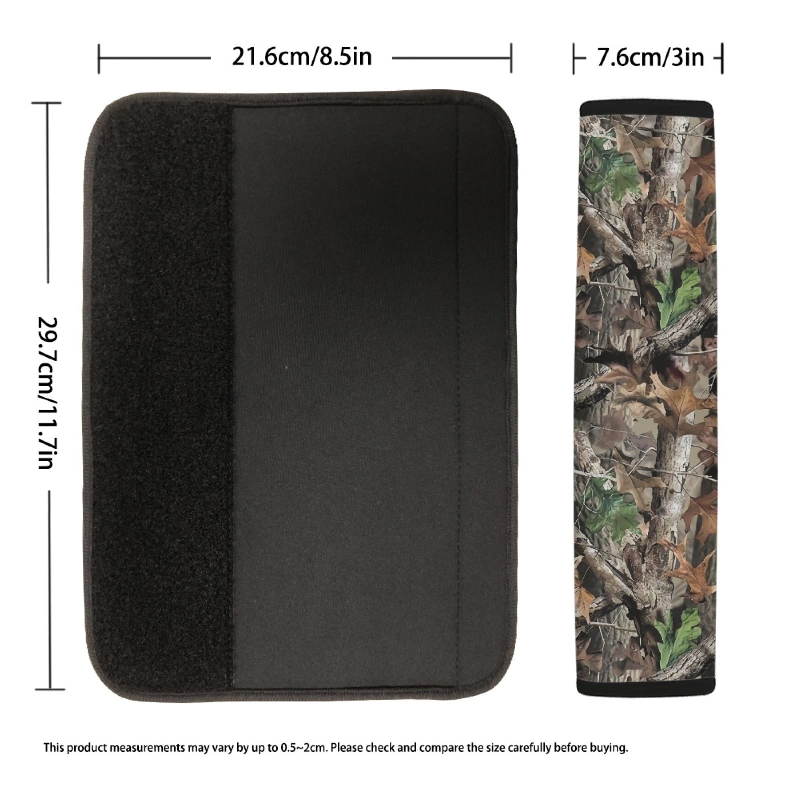 LedBack Fashion Camouflage Print Car Seat Belt Cover,Shoulder Seatbelt Pads,Soft Comfortable Shoulder Strap Pad for Men Women,2 Pack