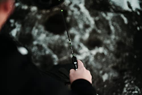13 FISHING - Tickle Stick - Ice Fishing Rod - Gen 3 - 27" L (Light) - 1/16-1/8oz - PC2 Flat-Tip Blank - TS3-27L, Black