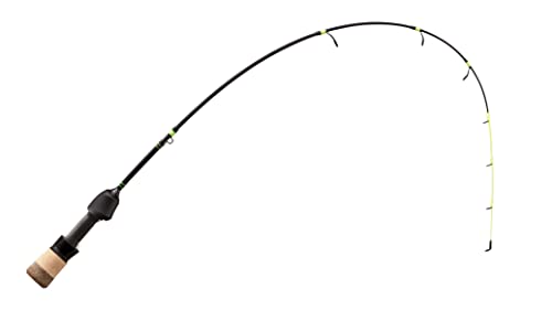 13 FISHING - Tickle Stick - Ice Fishing Rod - Gen 3 - 38" L (Light) - Hole Hopper Rod - 1/16-1/8oz - PC2 Flat-Tip Blank - TS3-38L Black