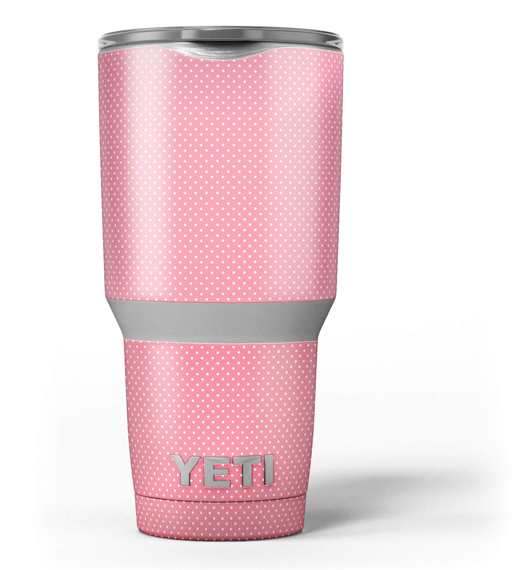 Design Skinz The Pink and White Micro Dot Pattern - Skin Decal Vinyl Wrap Kit Compatible with The Yeti Rambler Cooler Tumbler Cups