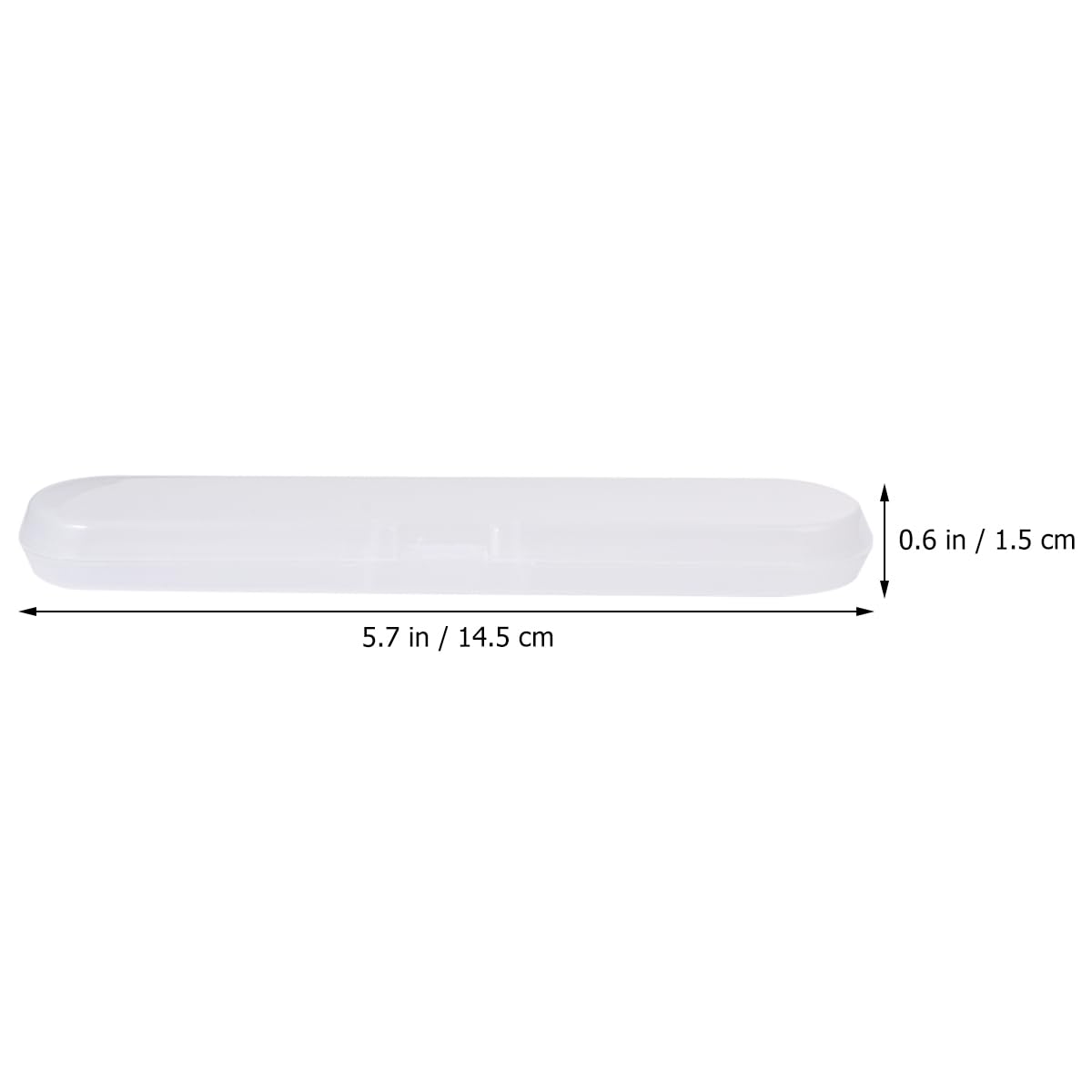 2Pcs Thermometer Case Plastic Digital Thermometer Storage Box Thermometer Containers for Adult 14.5x3x1.5cm (Transparent Color)