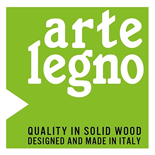 Artelegno Magnetic Knife Block Solid Beech Wood 3 Panel, Luxurious Italian Venezia Collection by Master Craftsmen Displays up to 6 High-End Knives Elegantly, Eco-friendly, Natural Finish