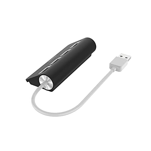 Hama 00200119 External 4-Port USB 2.0 Hub, USB Powered, Black
