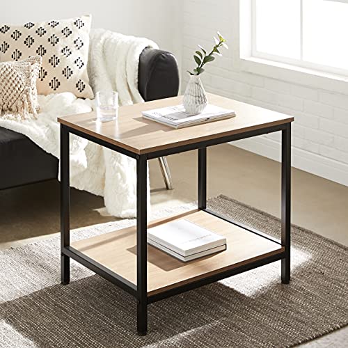 Coral Flower Side Table / End Table / Easy Assembly for Living Room, Bedroom, Set of 2