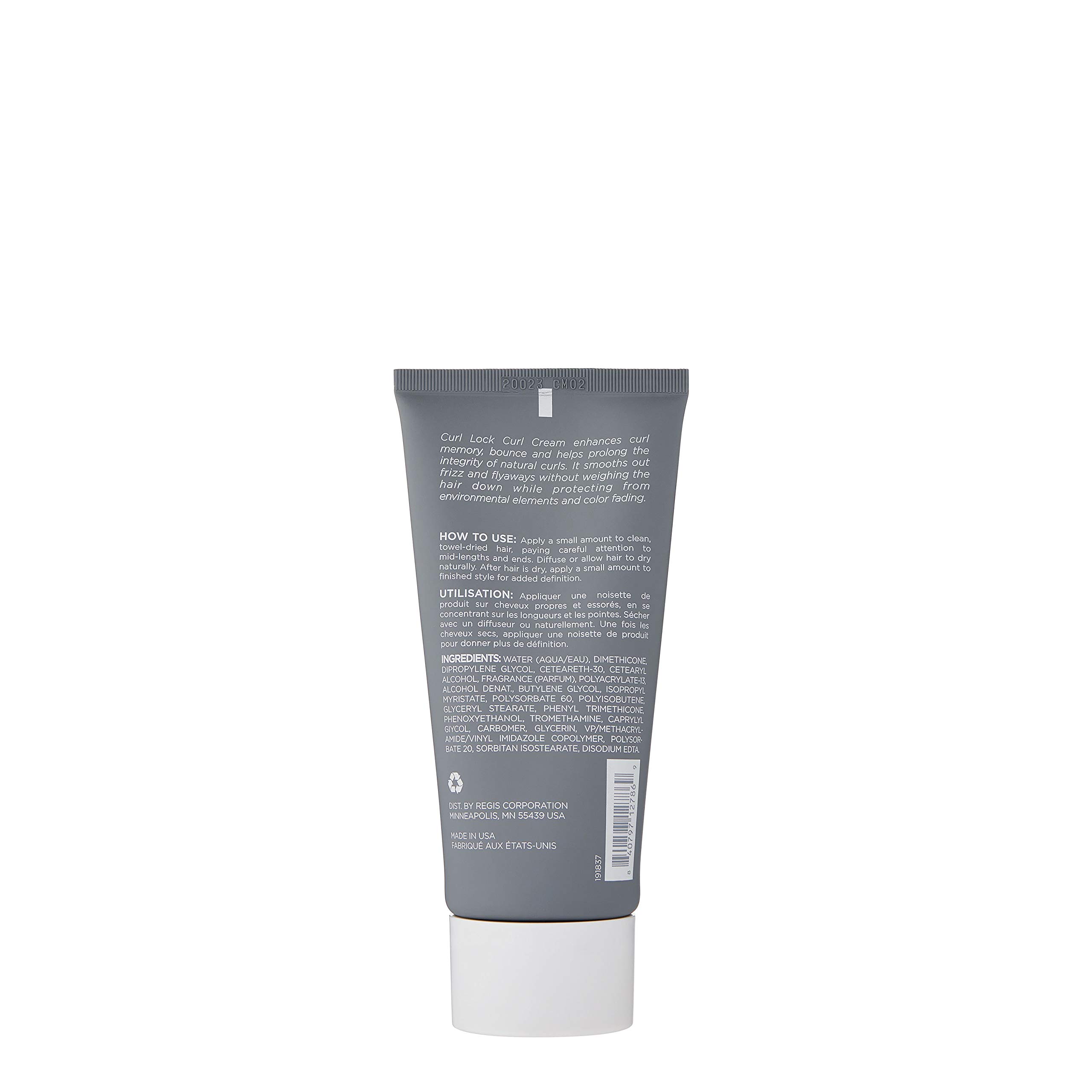 DESIGNLINE Curl Lock Cream, 4 oz - Regis Leave-in Treatment that Enhances Curl-Memory, Bounce, Frizz Smoothing, and Helps Prolong the Integrity of Natural Curly Hair (4 oz)