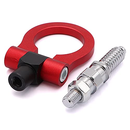 Car Refitted Front Rear Bumper Trailer Ring Eye Towing Tow Hook Kit Compatible with BMW 1 3 5 Series