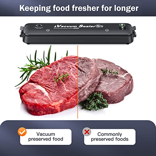 AllToU Vacuum Sealer, Food Saver Vacuum Sealer Machine, Sealer Machine Mini for Food Storage Dry and Moist Food Modes Compact,Mason Jar Vacuum Sealer