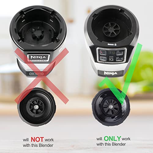 7-Fins Extractor Blade Assembly with Rubber Gasket Blender Replacement Parts Compatible with Nurti Ninja Blenders Auto iQ BL480 BL482 BL642 BL682 NN102