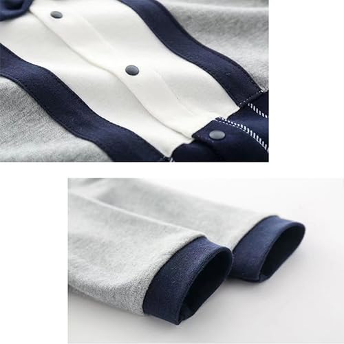 HAOHAOHUOZHE Baby Boy’s Gentleman Clothes Romper Jumpsuit Cotton Long Sleeve 6 Months