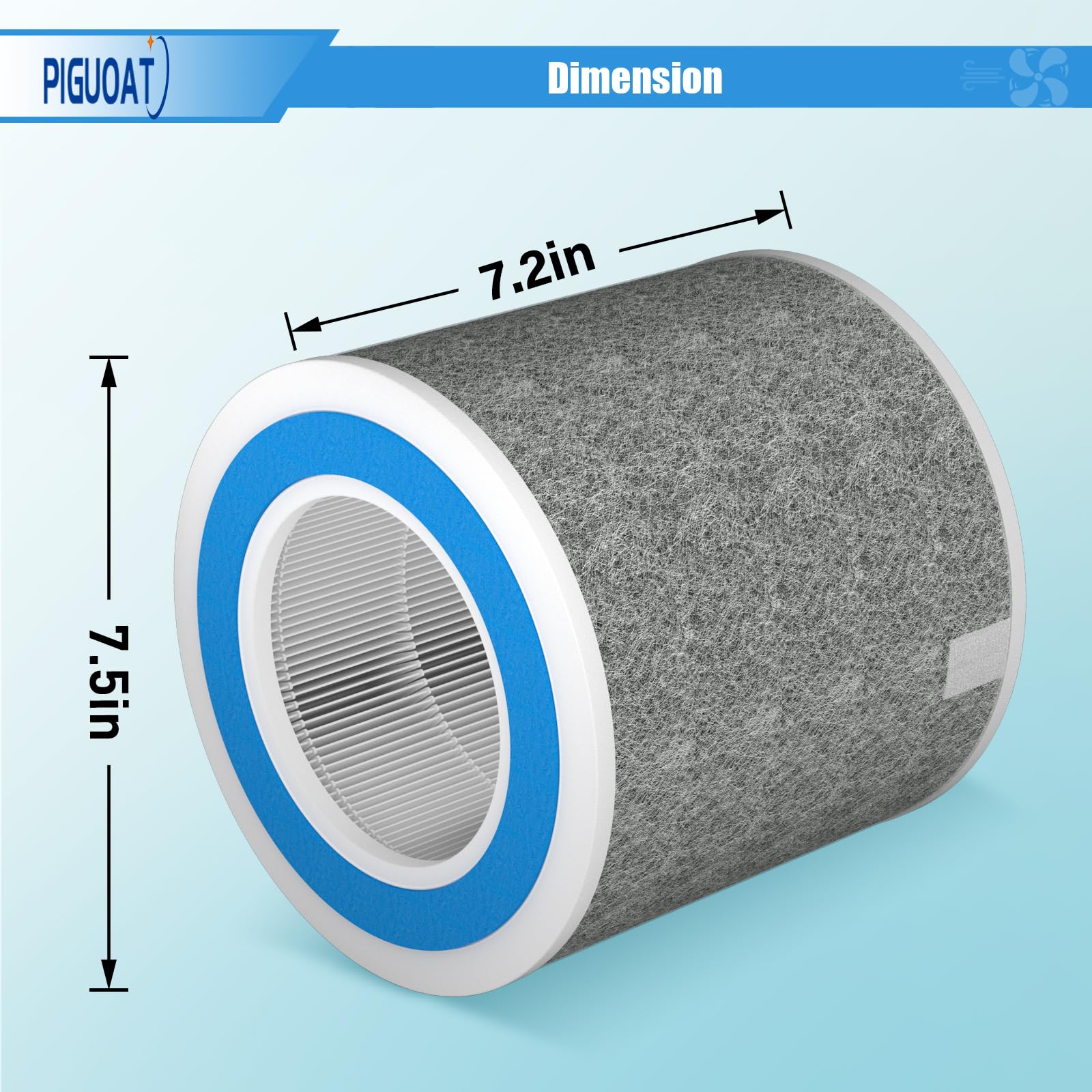 2 Pack HP102 Filter Compatible with Shark HP102 HP102PET HC450 HC450C HC451 HC452 HC452C HC455 HP100 HP100C HP102C HP105 UA205 UA455 Model