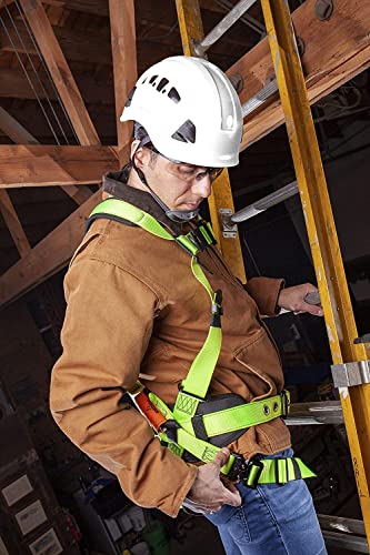 Jackson Safety CH400V Climbing-Style Hard Hat - Vented Construction Helmet with Chin Strap & Cup - ANSI Z89.1 & OSHA Compliant - (Multiple Colors)