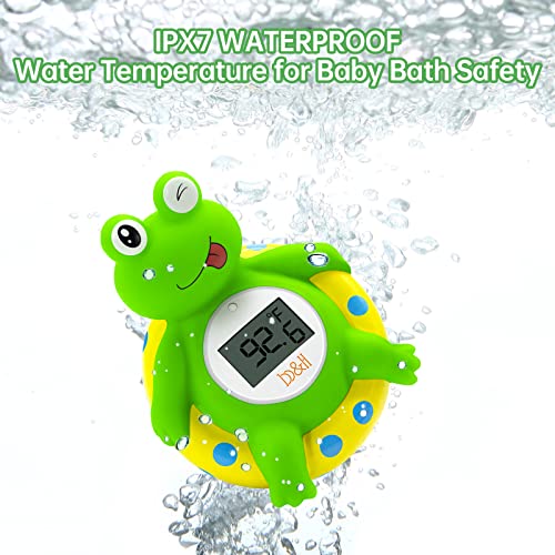 b&h Baby Bath Thermometer & Room Thermometer β Easy to Read Display | BPA-Free| Fahrenheit or Celsius | Digital Water Thermometer Floating Bathing Toy Shower Gift for Infant Newborn