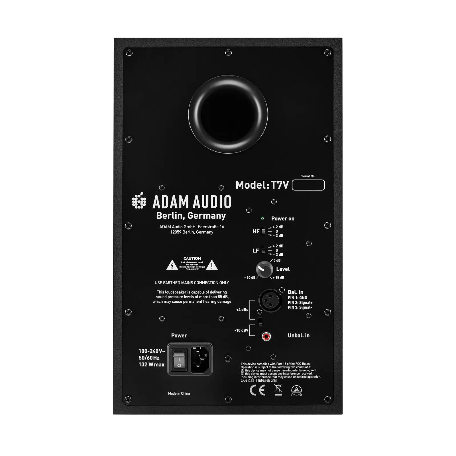 Adam Audio T7V 7-Inch Powered Studio Monitor (Pair) with FocusProAudio 25-Feet XLR Male to Female Microphone Cable Bundle (4 Items)