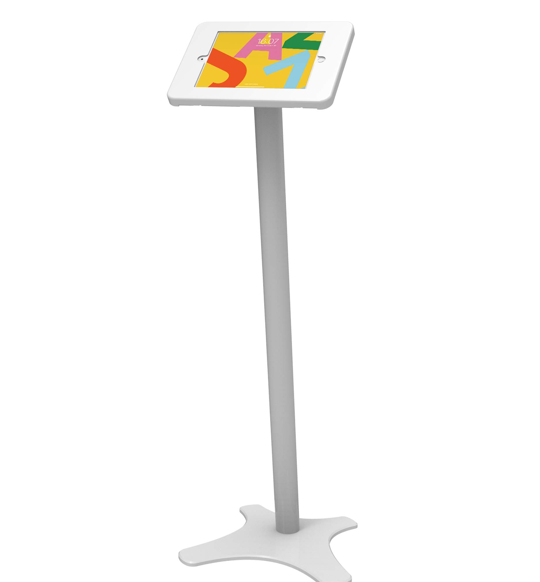 Beelta Tablet 10.2 Floor Stand Kiosk Compatible with 10.2 iPad 7 8 9 Anti Theft Key Lock Swivel BSF301T