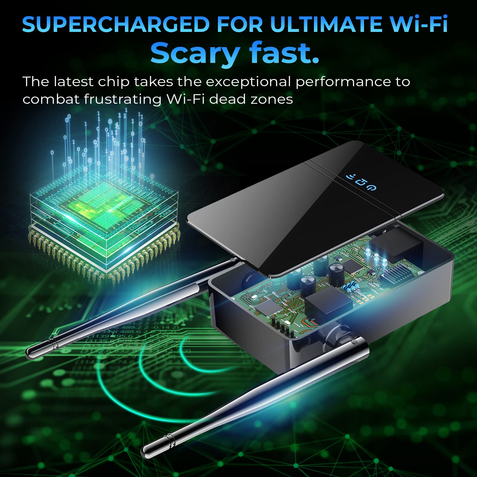 2022 Newest WiFi Extender Signal Booster for Home up to 8000sq.ft and 41 Devices,Internet Repater with Ethernet Port, Wireless Amplifier Long Range Coverage, 1 Tap Setup, Supports Access Point Mode…
