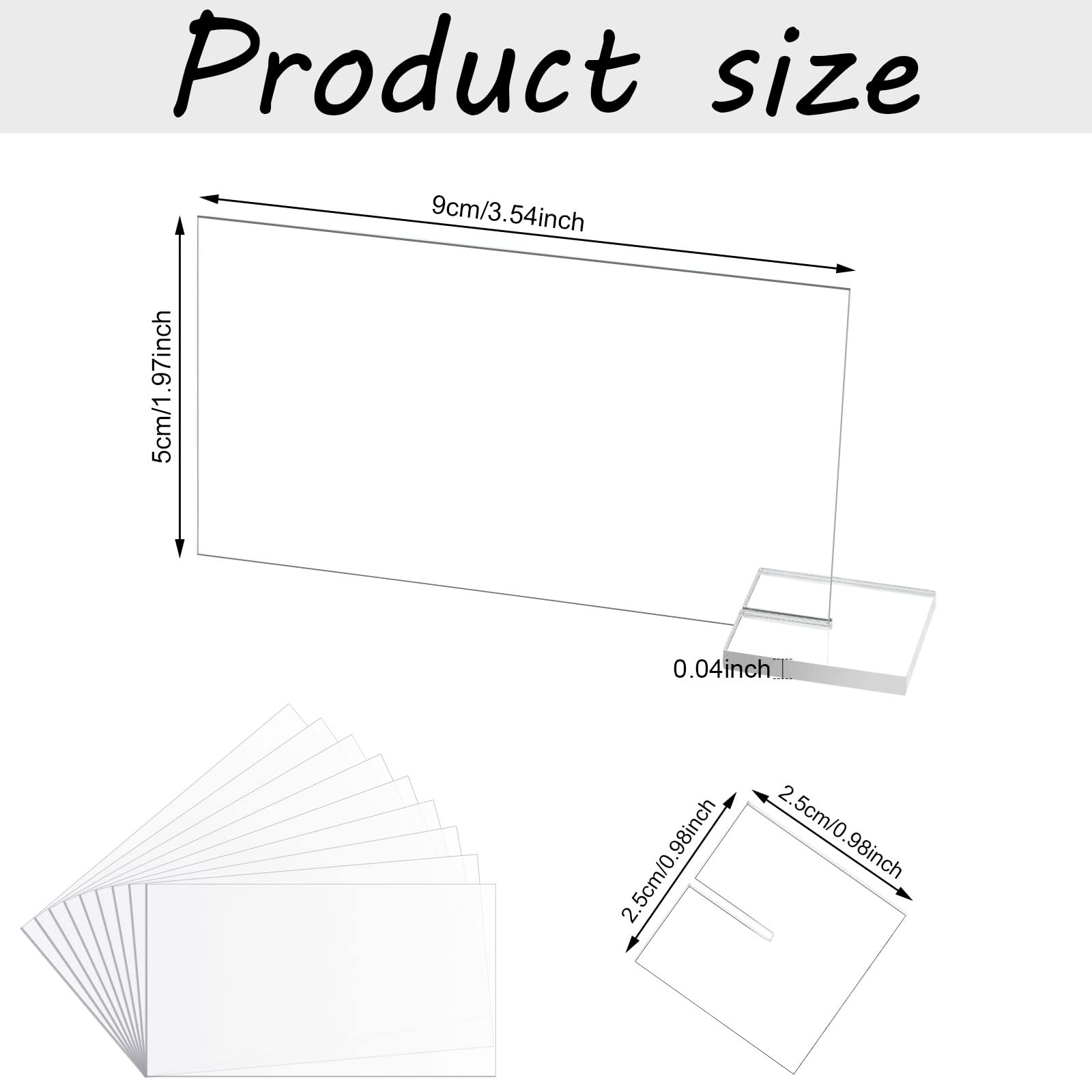 48 Clear Acrylic Place Cards Mini Clear Acrylic Table Place Card Acrylic Signs for Wedding Blank Plate Seating Chart Card for Table Numbers Sublimation Handwritten Name DIY Decor(Hexagon Style)