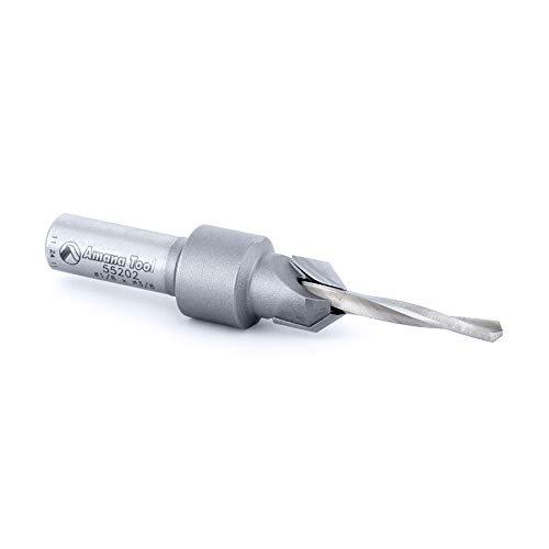 Amana Tool - 55202 Carbide Tipped 82° Countersink #6 Screw 3/8 Dia x 1/8 Drill Dia x