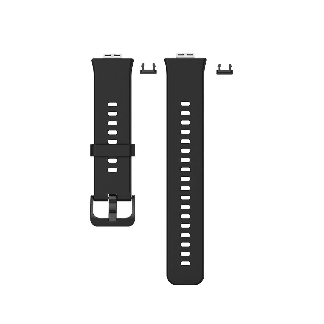 HUABAO Watch Strap Compatible with Huawei Watch Fit,Adjustable Silicone Sports Strap Replacement Band for Huawei Watch Fit Smart Watch (Black + Dark Blue + Teal)