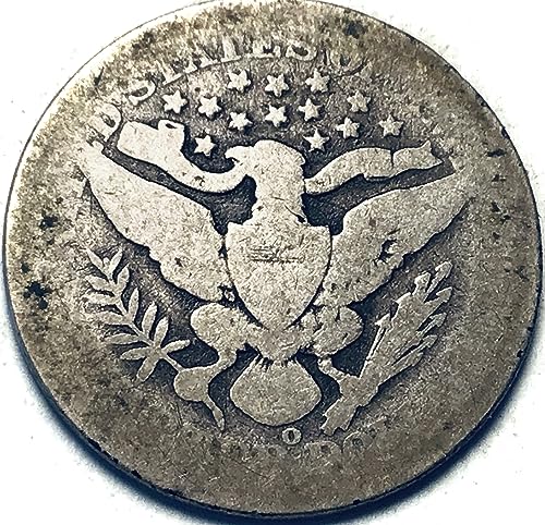 1898 O Barber Silver Quarter Seller About Good